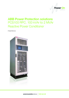 ABB PCS100 RPC Recative Power Conditioner brochure | Power On Australia ...
