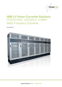 ABB PCS100 SFC Static Frequency Converter brochure | Power On Australia ...