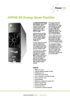 Eaton APR48-ES Rectifier - Product Brochure | Power On Australia ...