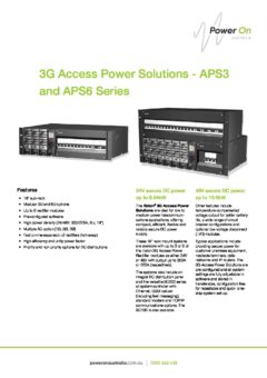Eaton APS-3G 3 & 6 Subrack - Product Brochure | Power On Australia ...