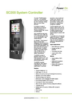 Eaton SC200 Controller - Product Brochure | Power On Australia | Power ...
