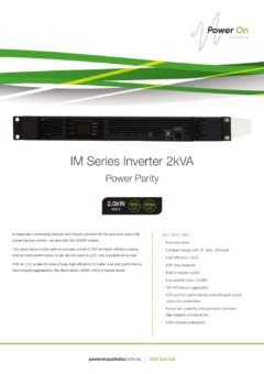 Enatel IM Monolithic 2kVA Inverter - Product Brochure | Power On ...